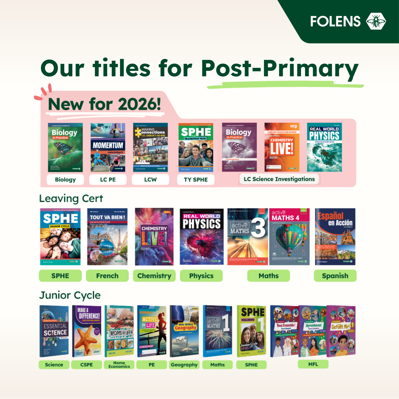 Folens: Primary & Post-Primary Teaching Programmes & Resources